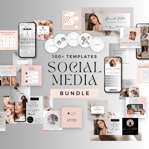 Social Media Bundle mit über 100 Templates